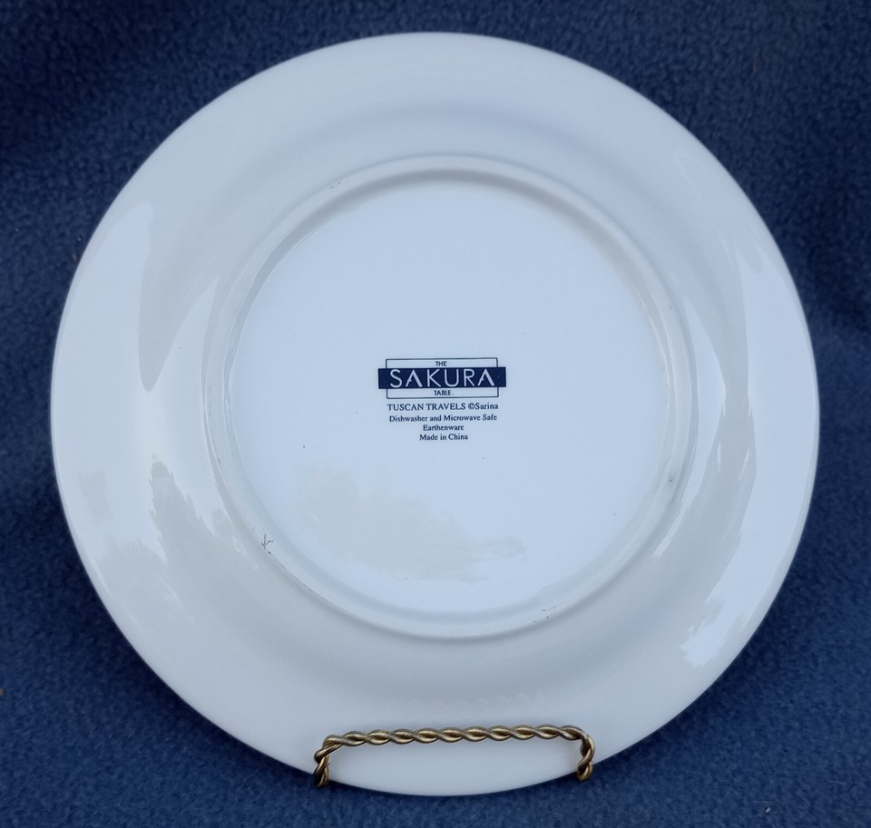 The Sakura Table - Tuscan Travels - Salad Plate - Design B | eBay