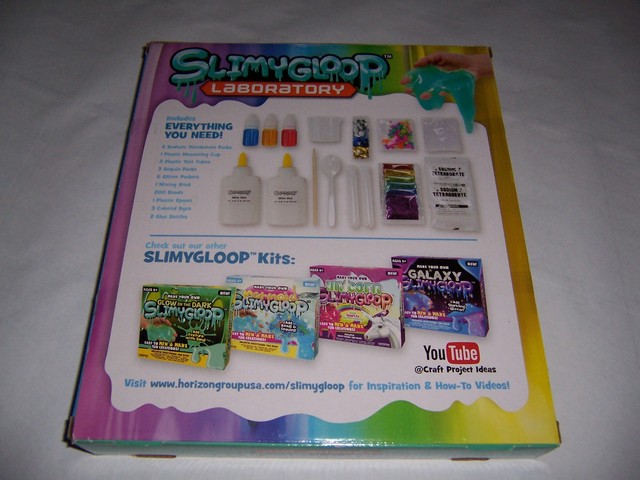 Slimy Gloop Slime Laboratory Kit for 5 Fun Creations Glitter Sparkle ...