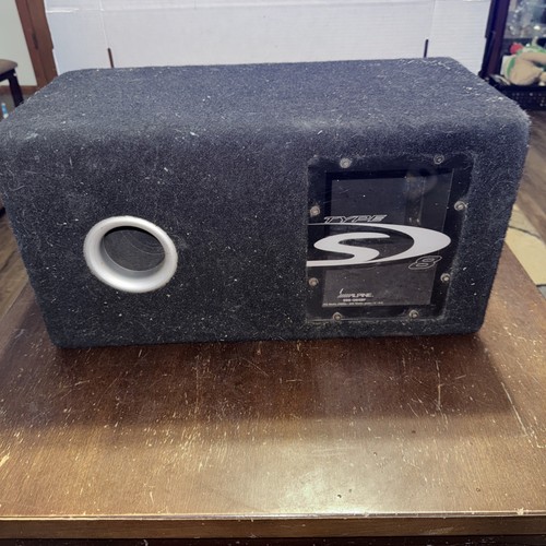 Alpine Type-S 8” Subwoofer Ported Enclosure SBS-084BP Car Audio Bass ...