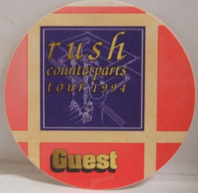 RUSH / GEDDY LEE / NEIL PEART - ORIGINAL CONCERT TOUR CLOTH BACKSTAGE ...