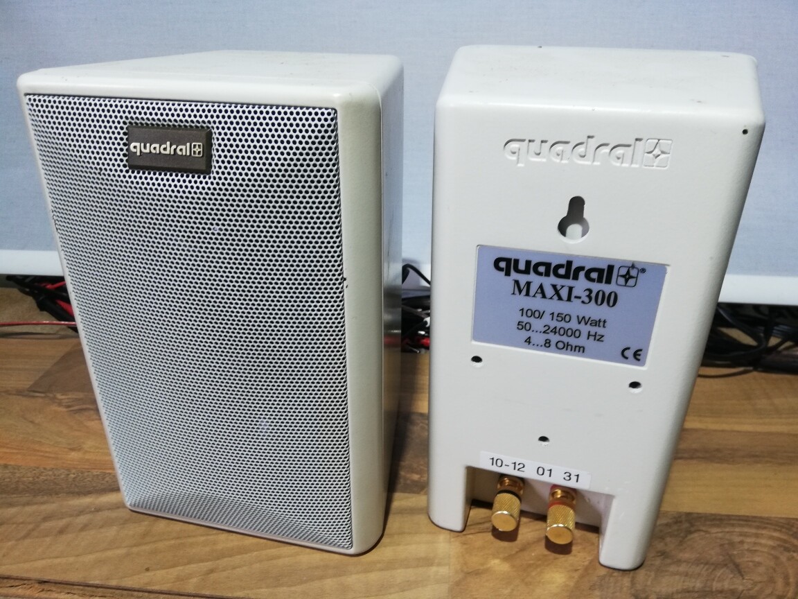 Seltene Quadral Maxi 300 Lautsprecher Boxen in edlem weiß | eBay