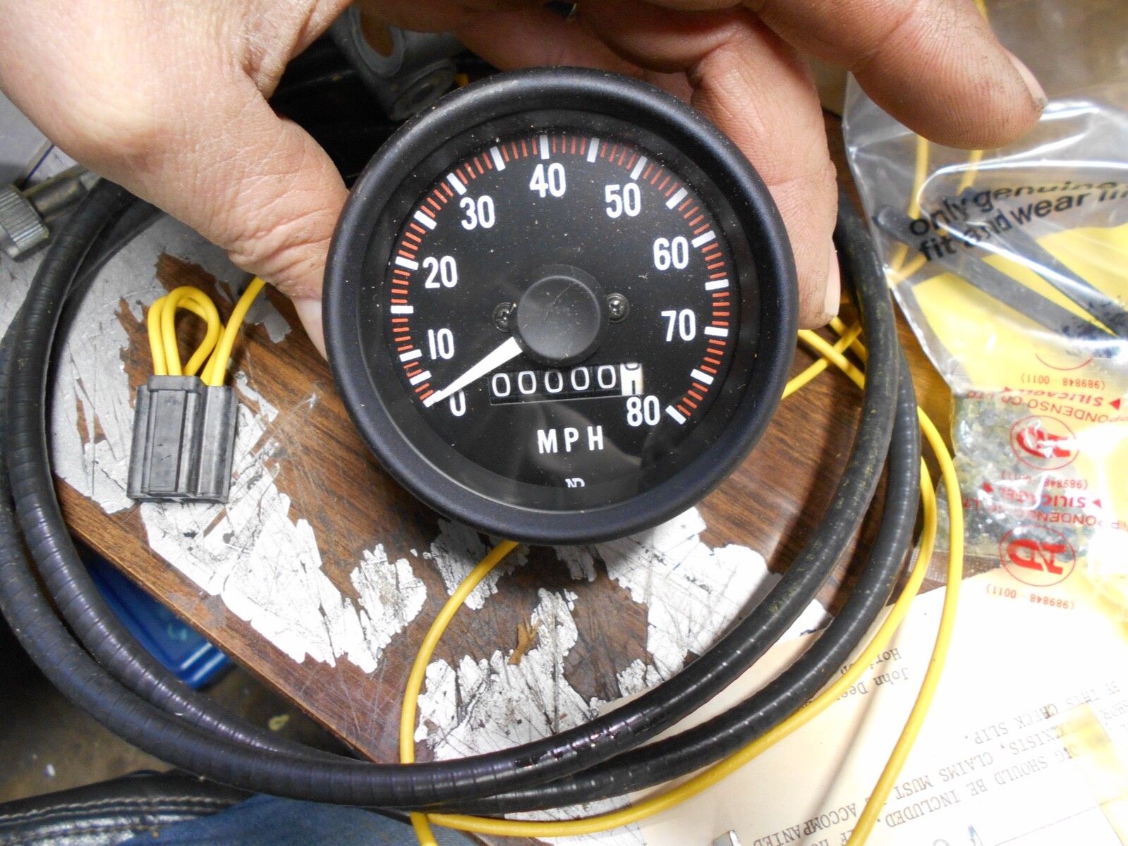 AM54656 JOHN DEERE SNOWMOBILE VINTAGE SPEEDOMETER SPITFIRE SNOWFIRE ...