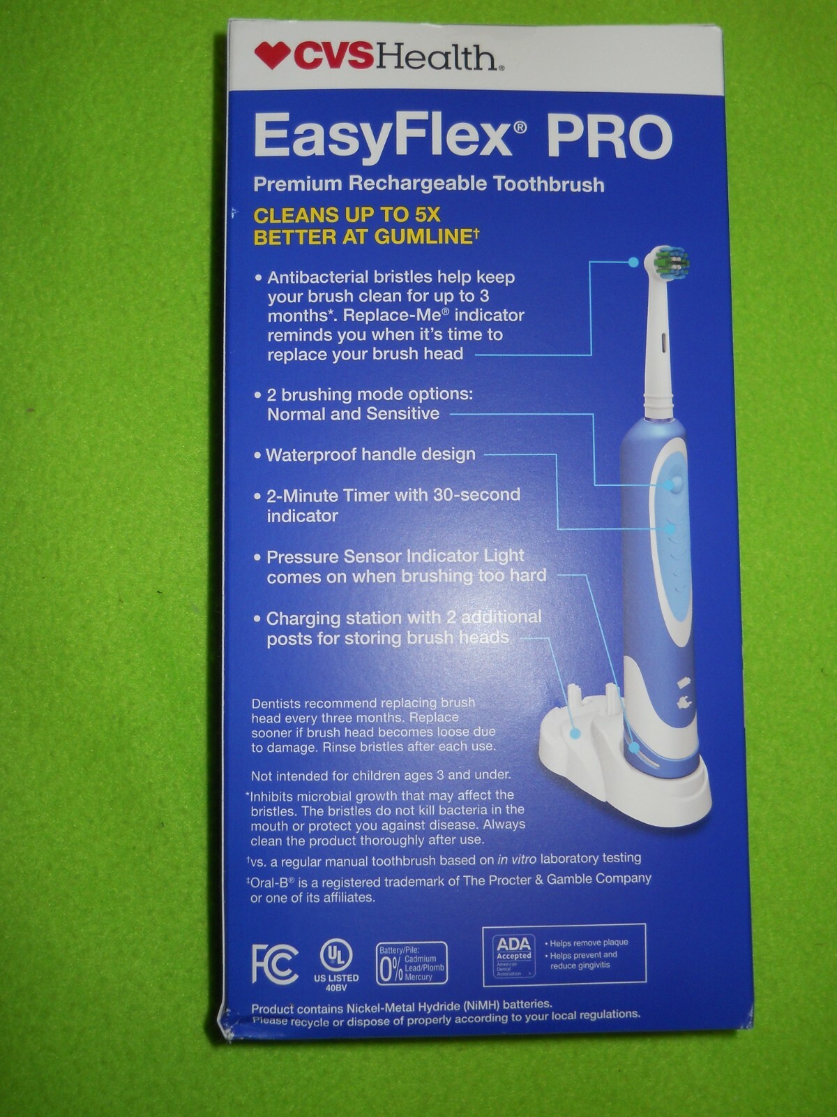 NEW ~ CVS Health EasyFlex Pro Premium Rechargeable Toothbrush ~ MSRP ...