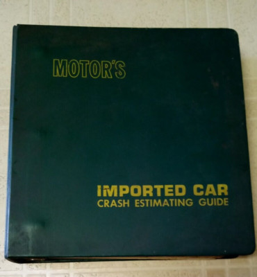 Motor's Imported Car Crash Estimating Guide 1960's - 1970's | eBay