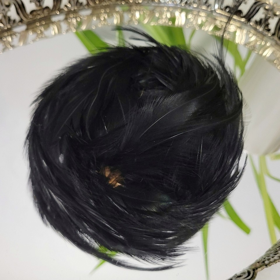 Vintage 60s Feather Chignon Cover Bun cover hair Accessory | eBay