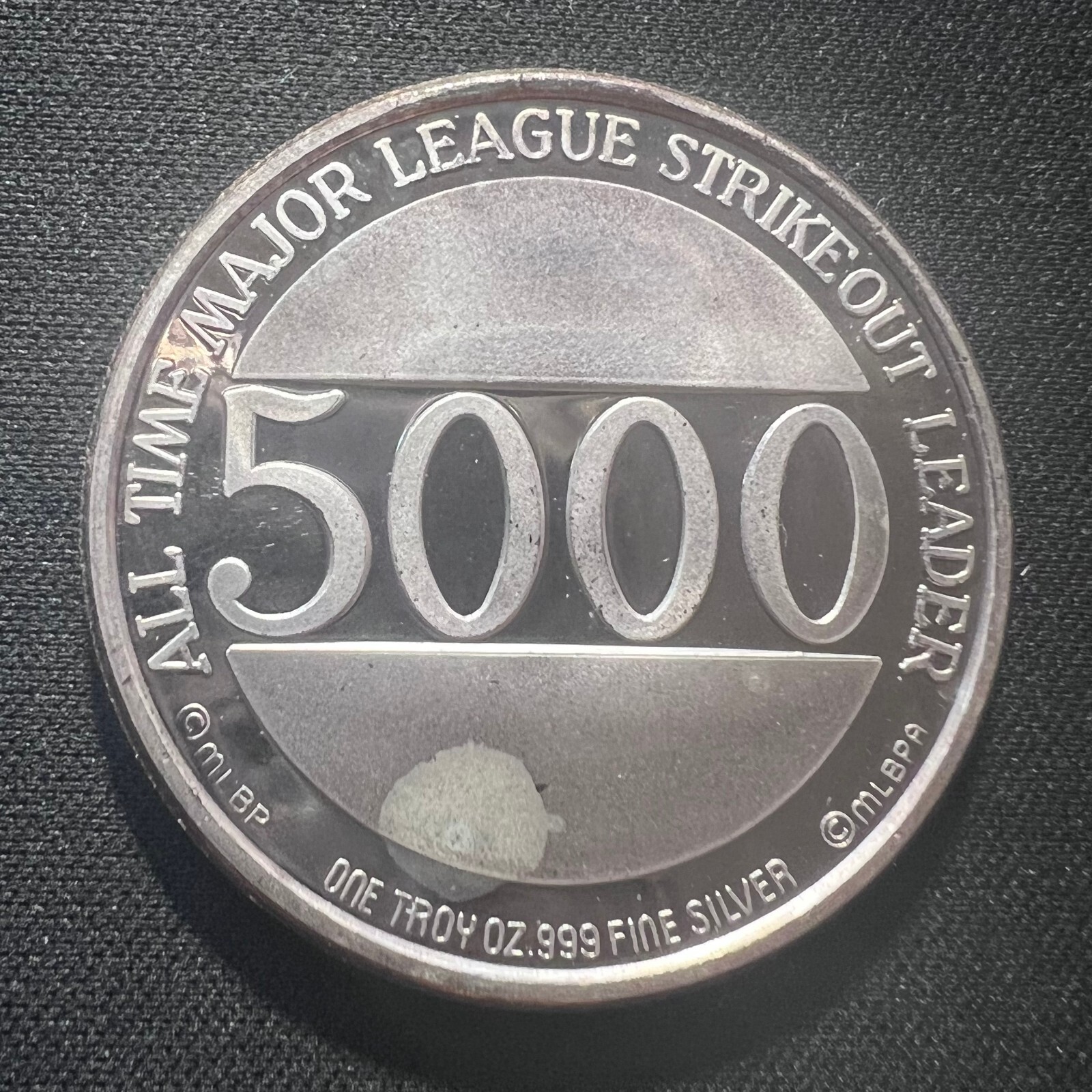 Nolan Ryan 5000 Strikeout Leader Baseball 1 oz .999 Silver Bullion ...