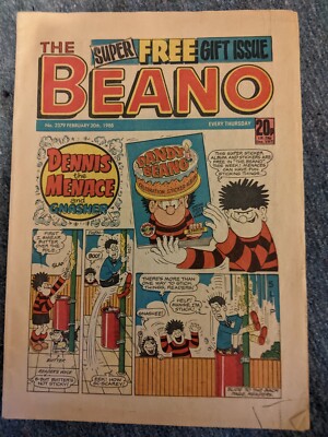 Beano no 2379 Feb 20th 1988 good used condition 20 page comic without ...