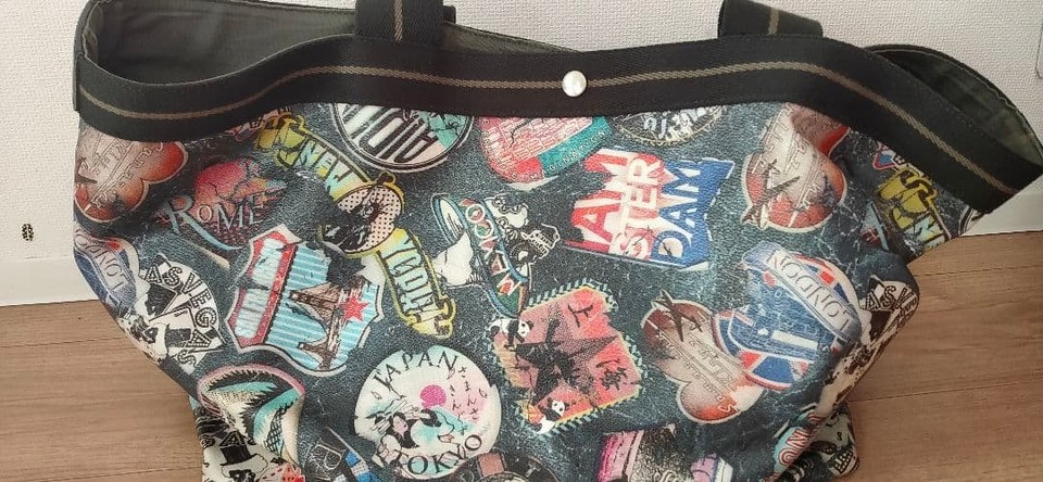 Samantha Kings leather bag Japanese print | eBay