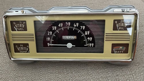 1940 FORD STANDARD INSTRUMENT GAUGE CLUSTER PANEL - **FULLY RESTORED ...