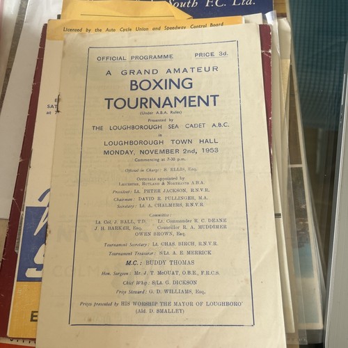 Amateur Boxing Programme 1953 | eBay UK