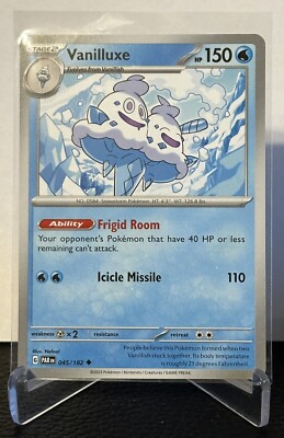 Pokemon TCG Card Vanilluxe 045/182 Scarlet & Violet NM | eBay