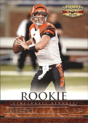 2007 Donruss Gridiron Gear Retail Bengals Football Card #149 Jeff Rowe ...