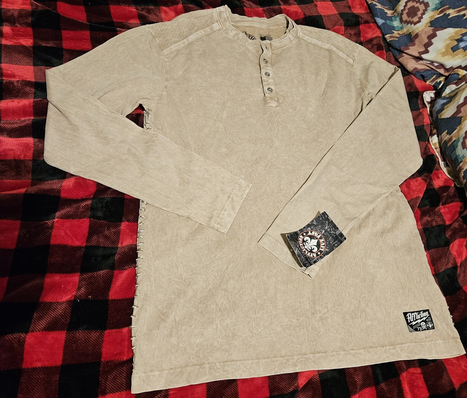 Mens XL Long Sleeve AFFLICTION Live Fast SHIRT Brand New With Tags | eBay