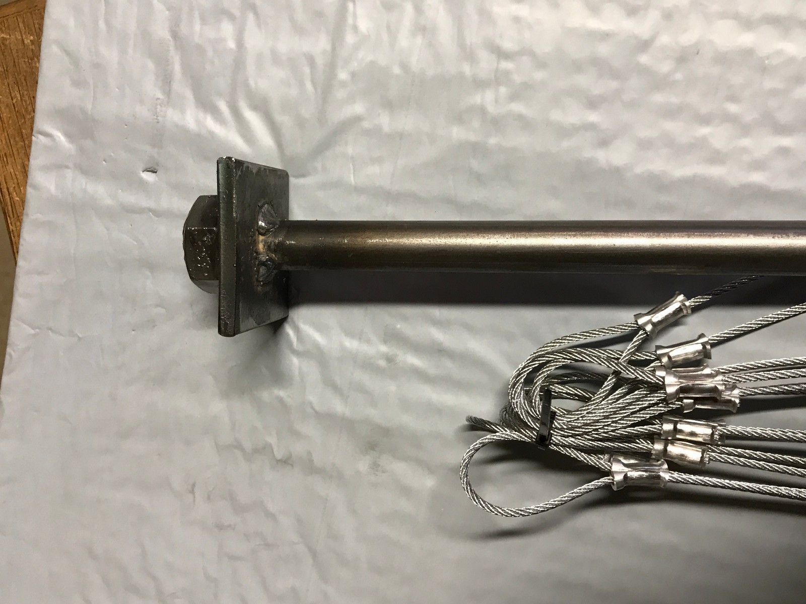 1 Dozen WOLF FANG ANCHORS w/ 12" CABLE & 1 HD DRIVER, trapping stakes ...