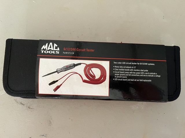Mac Tools ET112X 6-12-24 Volt Circuit Tester for sale online | eBay