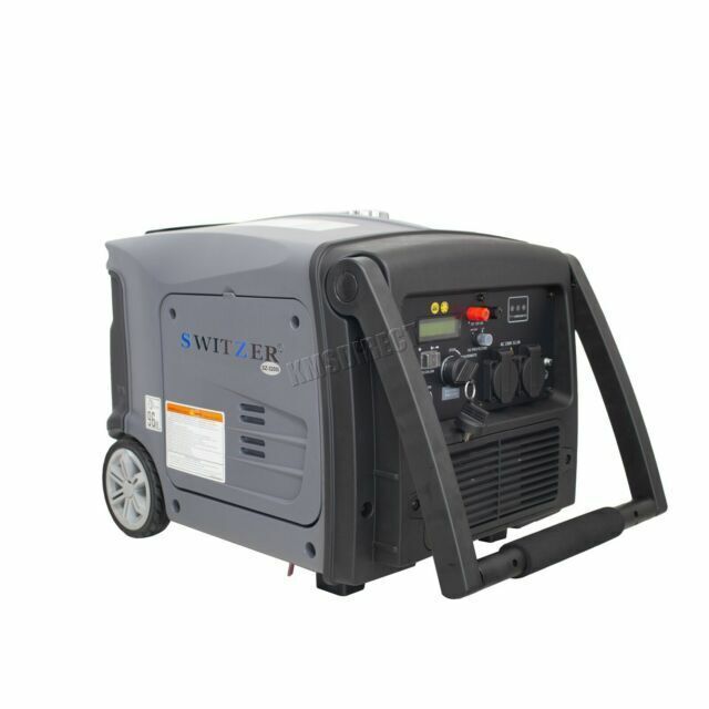 SwitZer SZ-3200I 3200W 4 Stroke Portable Petrol Inverter Generator ...