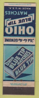 Matchbook Cover - Ohio Blue Tip Matches | eBay