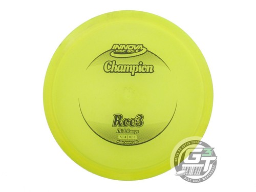 USED Innova Champion Roc3 177g Yellow Black Stamp Midrange Golf Disc | eBay
