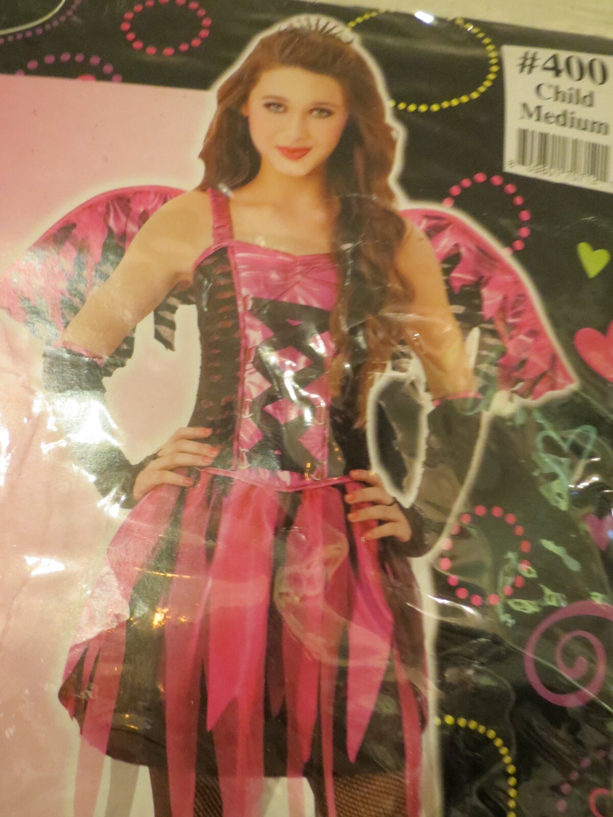Feisty Fairy Child Halloween Costume. Dress, Tiara and Wings. Size ...