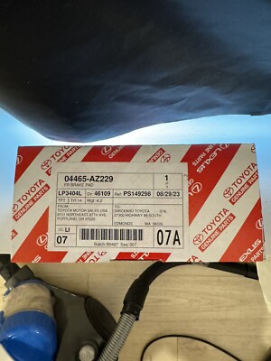 Genuine Toyota 2020-2023 Highlander Hybrid OEM Rear Brake Pads 04466 ...