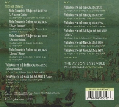 THE AVISON ENSEMBLE/PAVLO BEZNOSIUK VIVALDI: IL CIMENTO DELL' ARMONIA E DELL' IN 691062036573| eBay