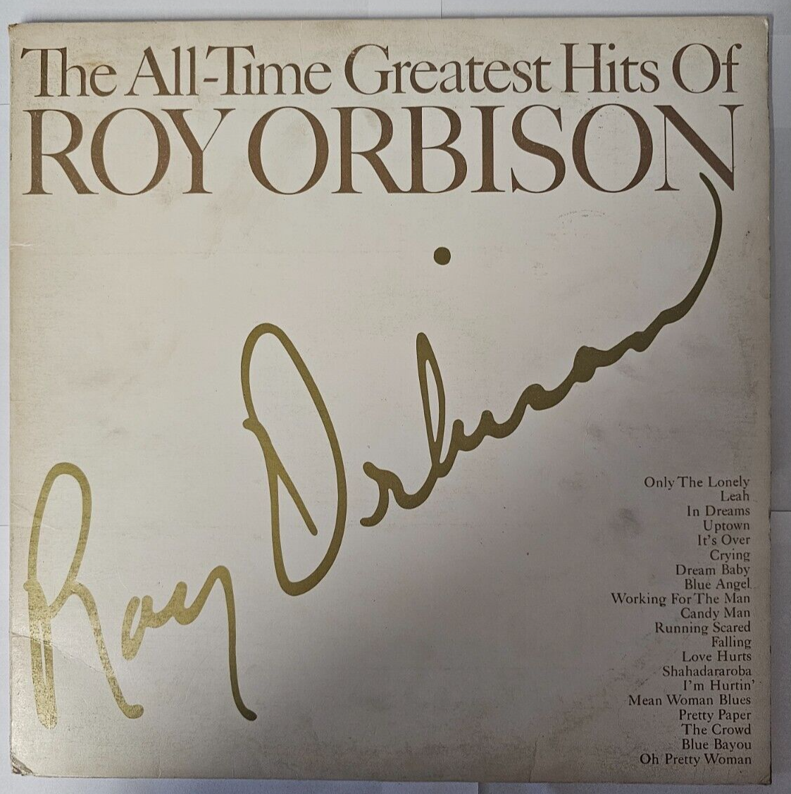 Roy Orbison The All Time Greatest Hits Vinyl LP Monument Record Label ...