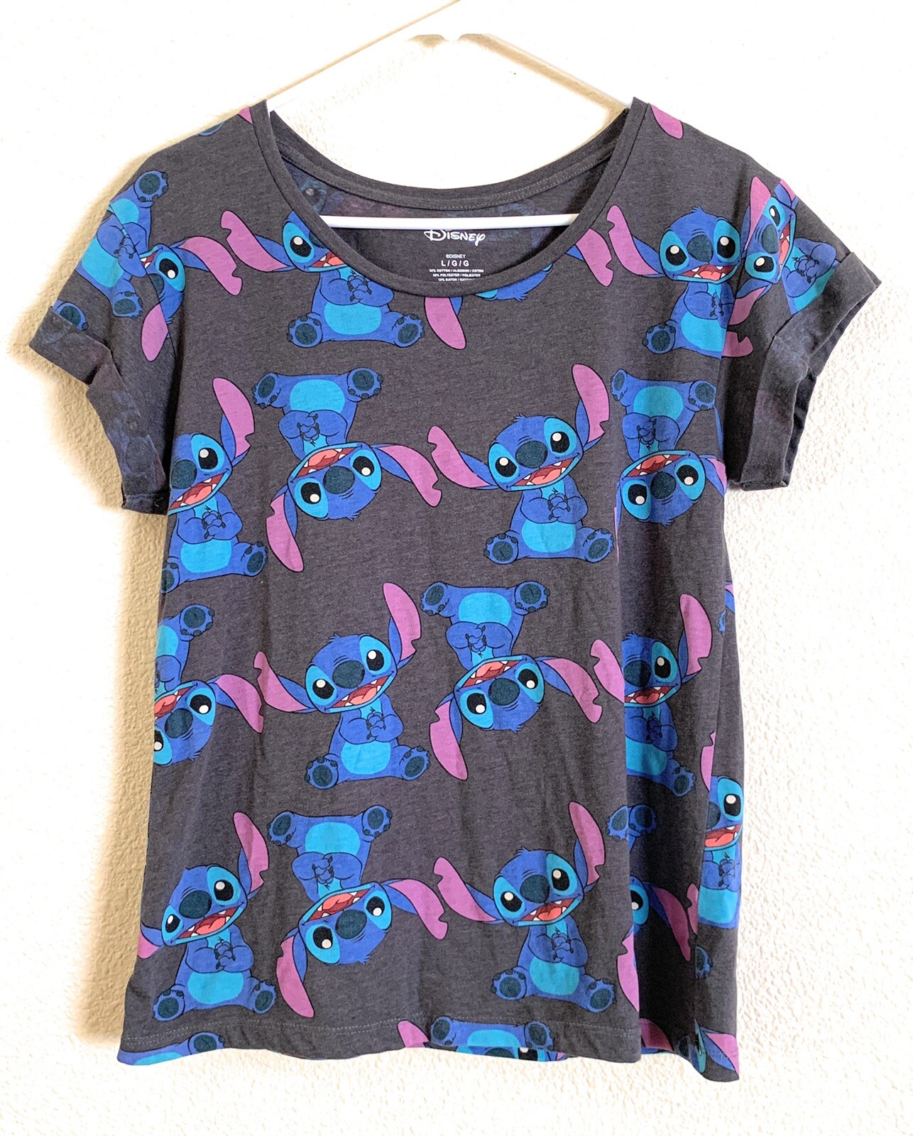DISNEY Women's Lilo & Stitch - Stitch All Over Print … - Gem