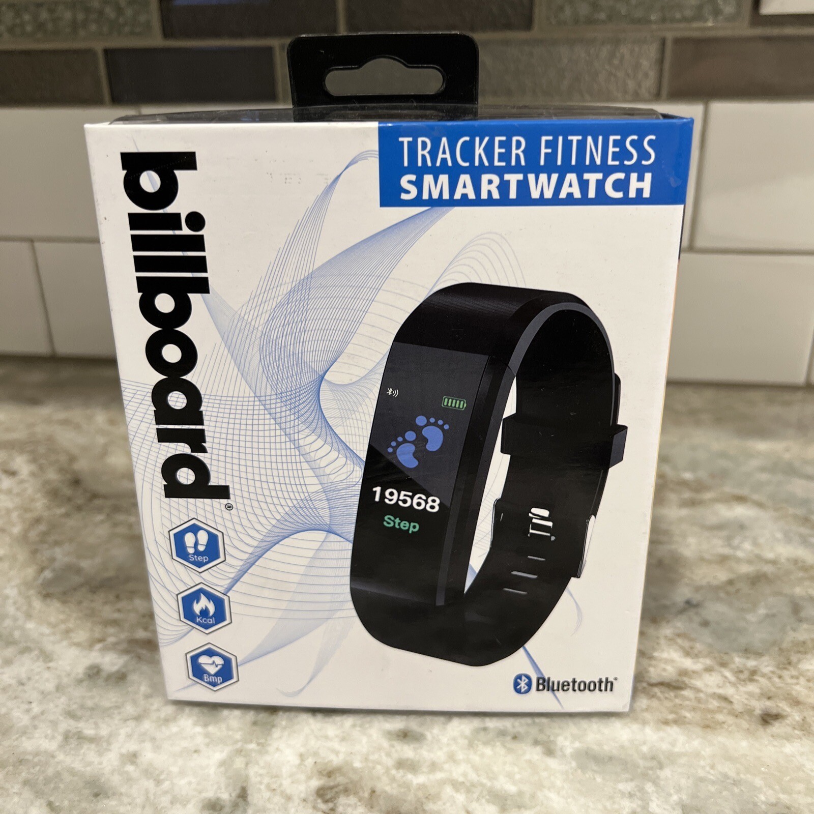 🎄BILLBOARD Tracker Fitness Smartwatch Bluetooth - Black Model BB2657🎄 ...