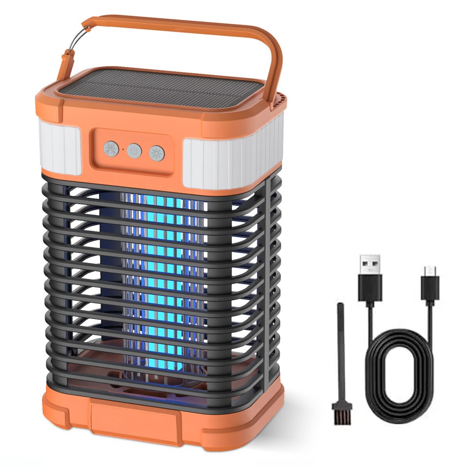 4200V Solar USB Bug Zapper Fly Insect Mosquito Zapper Outdoor Smart ...