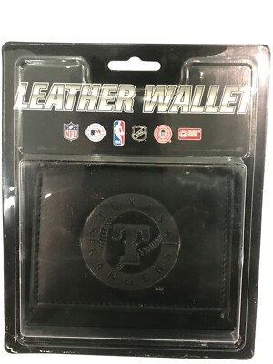 Texas Rangers MLB Embossed Logo Black Leather Trifold Wallet | eBay
