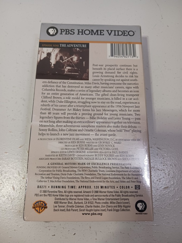 Jazz A Film By Ken Burns Episode Nine The Adventure PBS Video VHS Tape ...