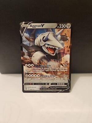 Pokemon TCG - Aggron V #096/172 Ultra Rare SWSH09: Brilliant Stars NM ...