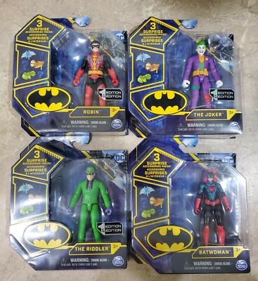 Spin Master DC Comics 4” Action Figure New 2021 Batwoman Joker Robin ...