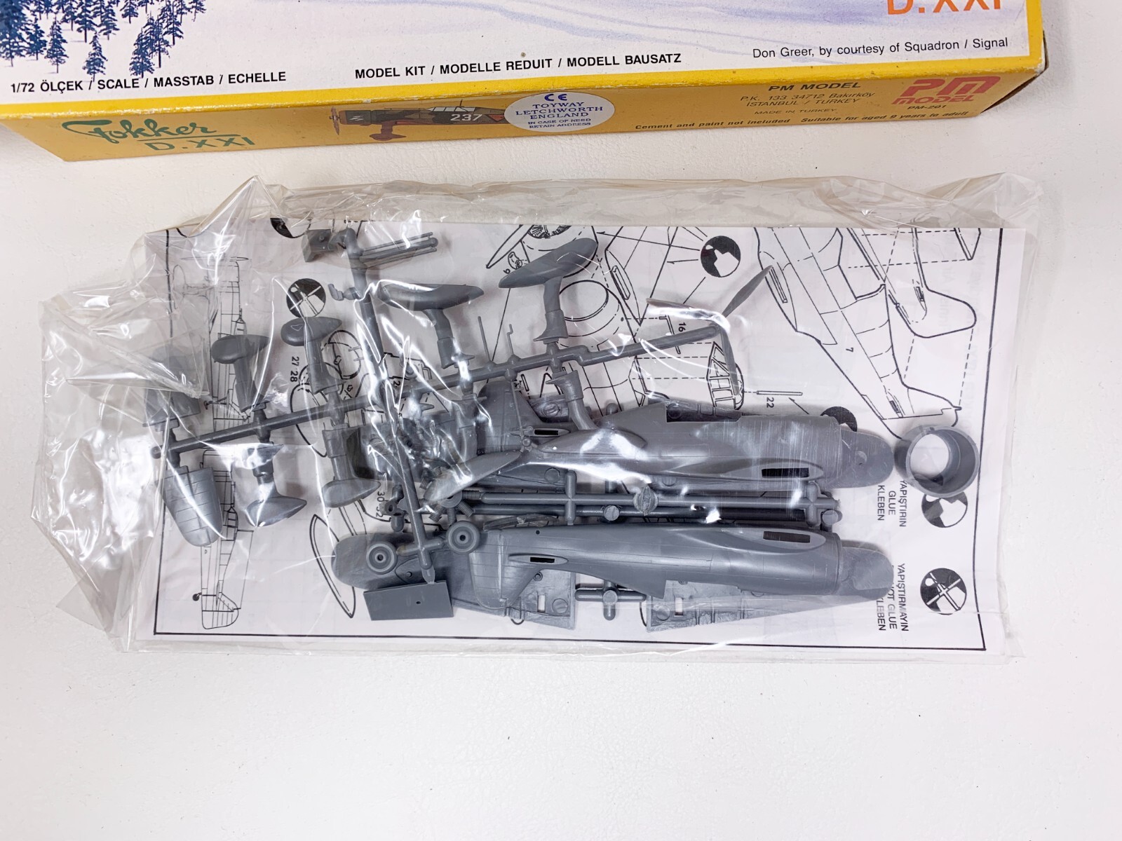 PM Model PM-201 FOKKER D.XXI WWII German Aircraft Model Kit 1:72 ...