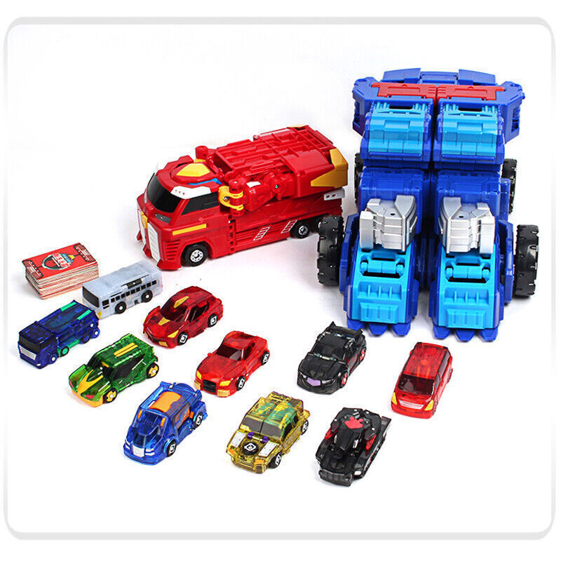 Turning Mecard Transform Robot Figure Battle Game Cards Model Car Toys ...