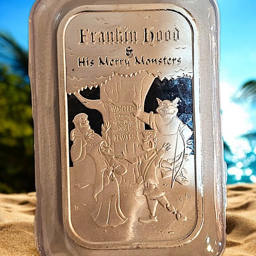 Postal Express Mint Franklin Hood Monsters PEM 1oz .999 Proof Silver ...