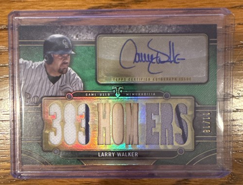 2024 Topps Triple Threads Larry Walker Autograph Emerald Relic /18 ...