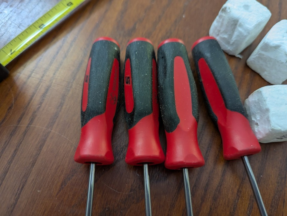 NEW Snap-on Tools USA RED Mini Instinct Soft Grip Straight Awl Pick ...