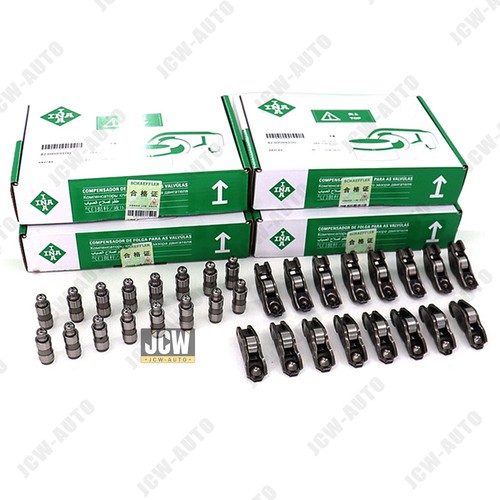 INA 16x Hydraulic Lifters Tappets Rocker Arms Set For VW GTI AUDI A4 2. ...