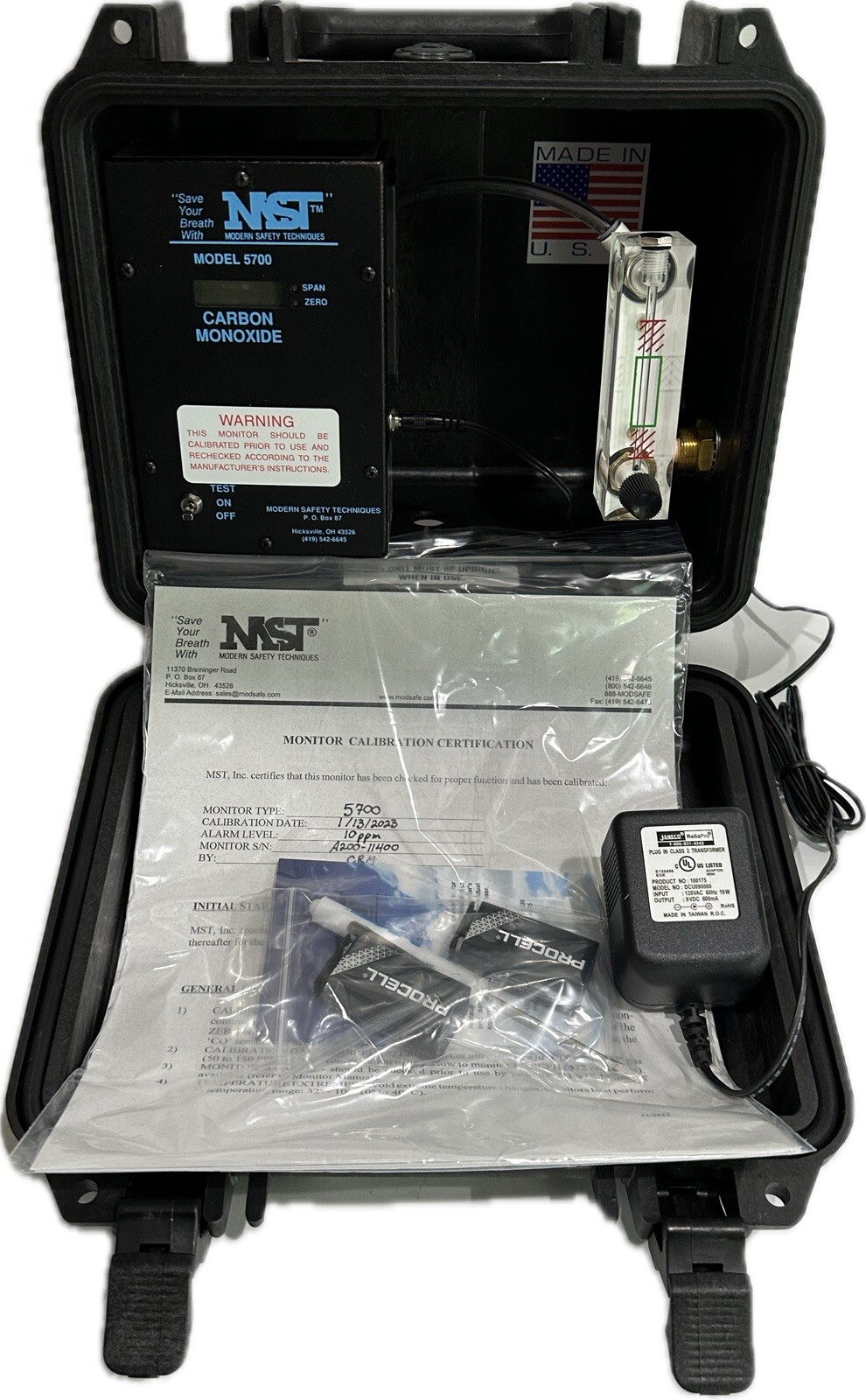 MST Carbon monoxide CO Airline Monitor 12VDC 5700-1 | eBay