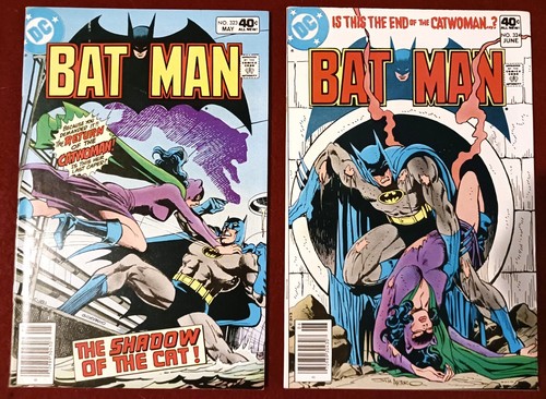 Batman 323 & 324 set of 2 re-intro Catwoman FN 6.0 average 1980 | eBay