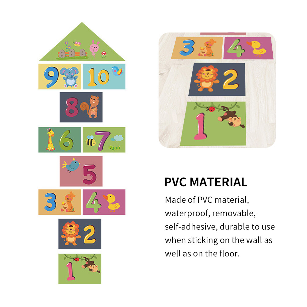 Art Removable Mural Kids Room Floor Sticker Childhood Game Cartoon ...