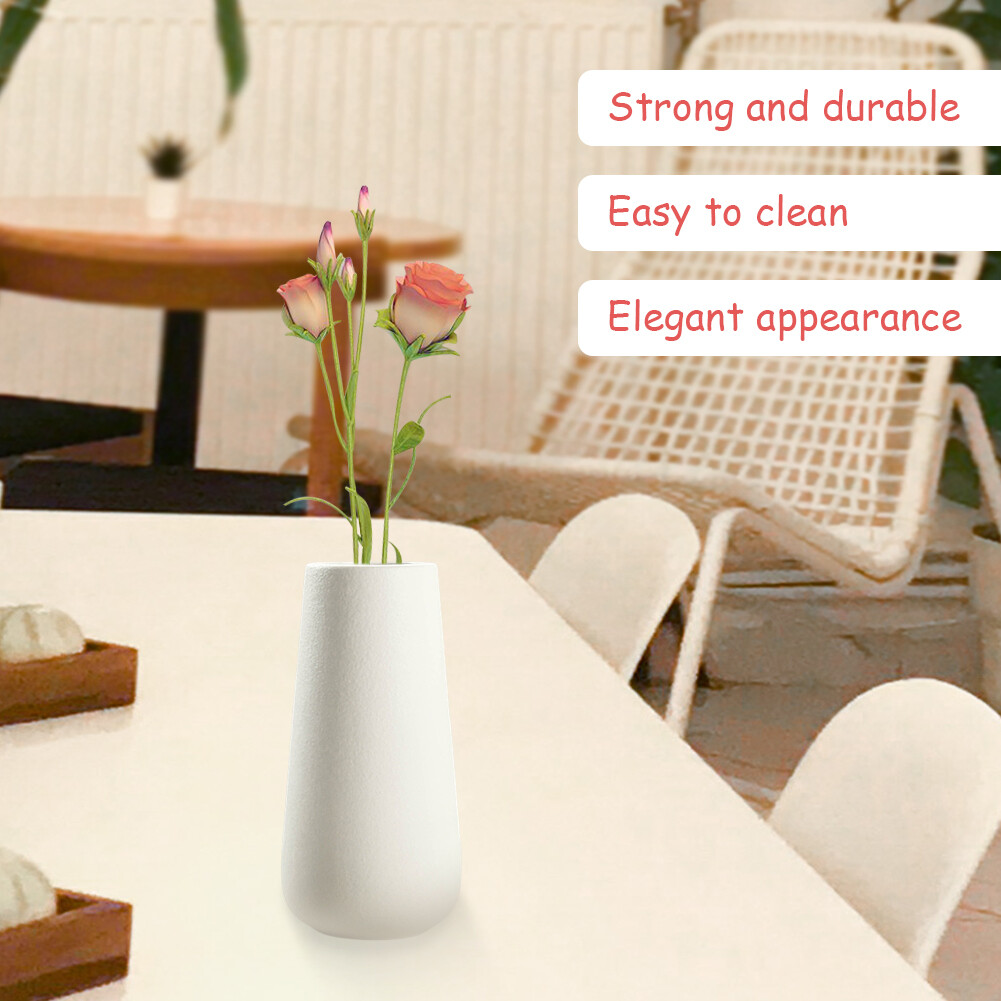 Flower Home Decor For Centerpiece Living Room Ceramic Vase Desktop Wide ...