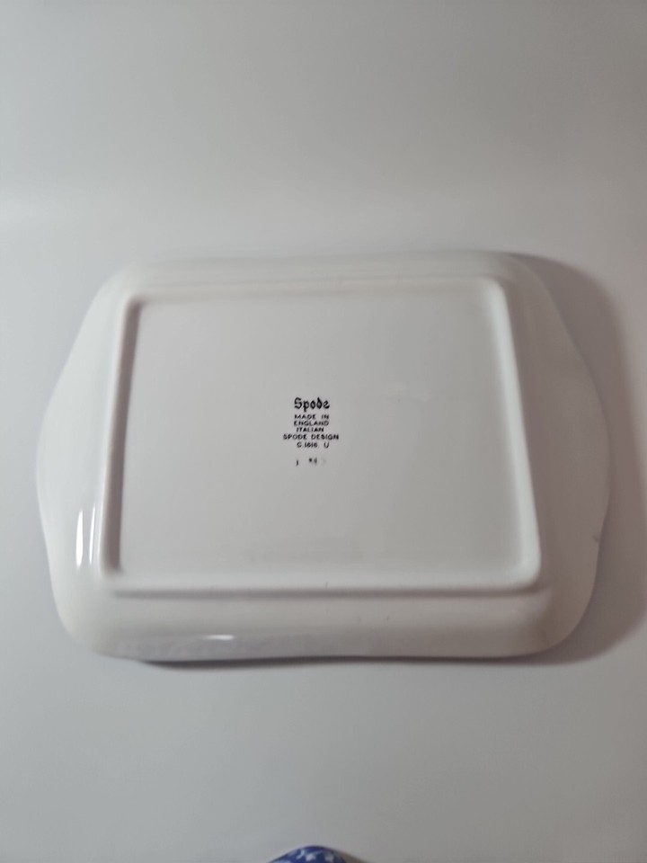 Spode Blue Italian Butter Dish Covered Box Rectangle 18cm X 13cm | eBay