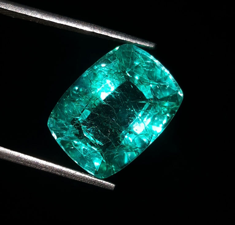 Natural Loose Gemstone Certified Emerald Transparent Emerald Gems 10.92 ...