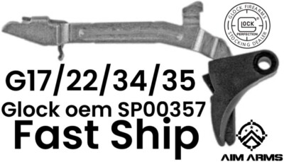 GL0CK OEM TRIGGER w/BAR G17 19 26+More Gen 1-4 SP00357 SAME DAY FAST ...