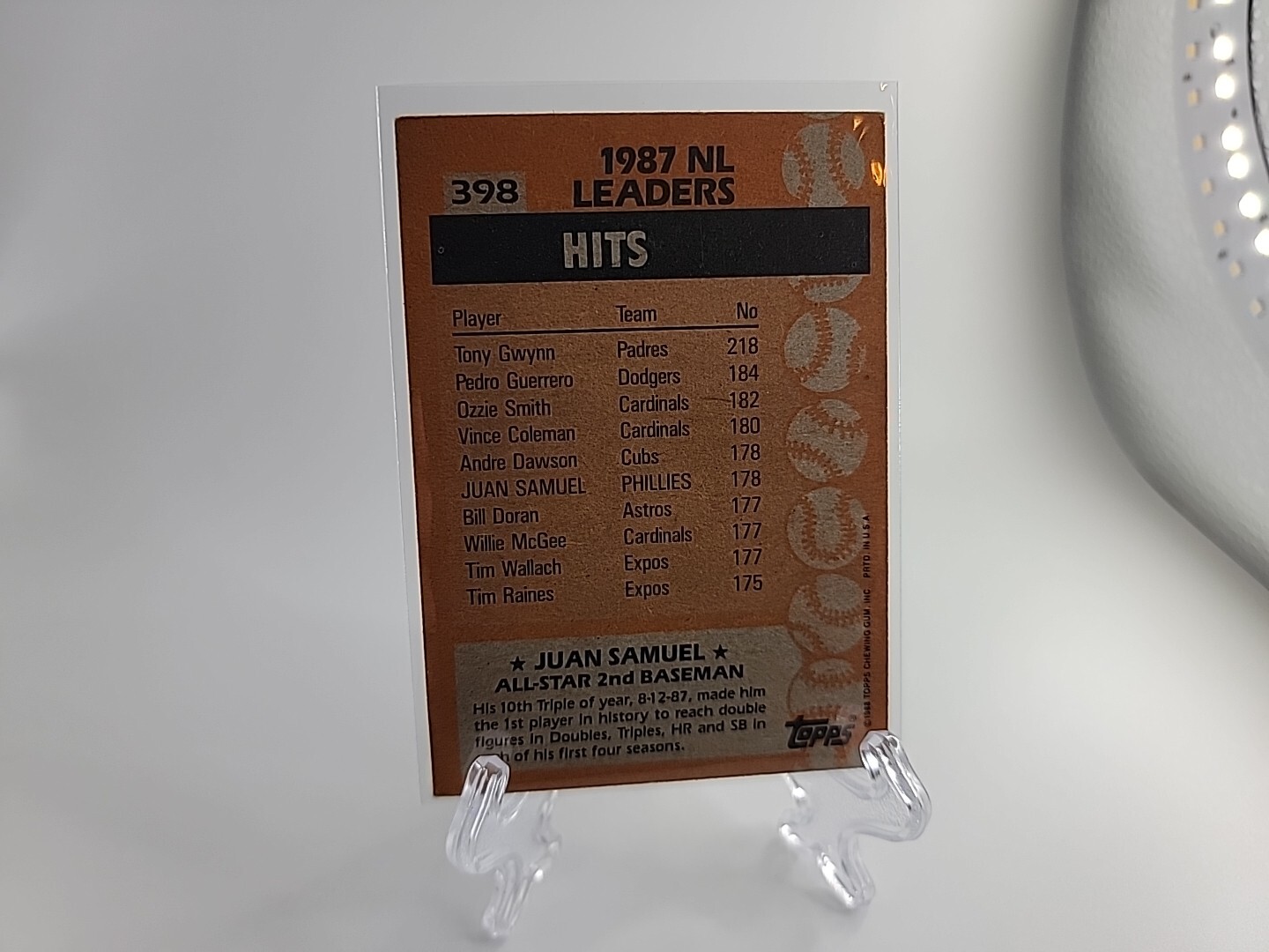 1988 Topps - All Star #398 Juan Samuel for sale online | eBay