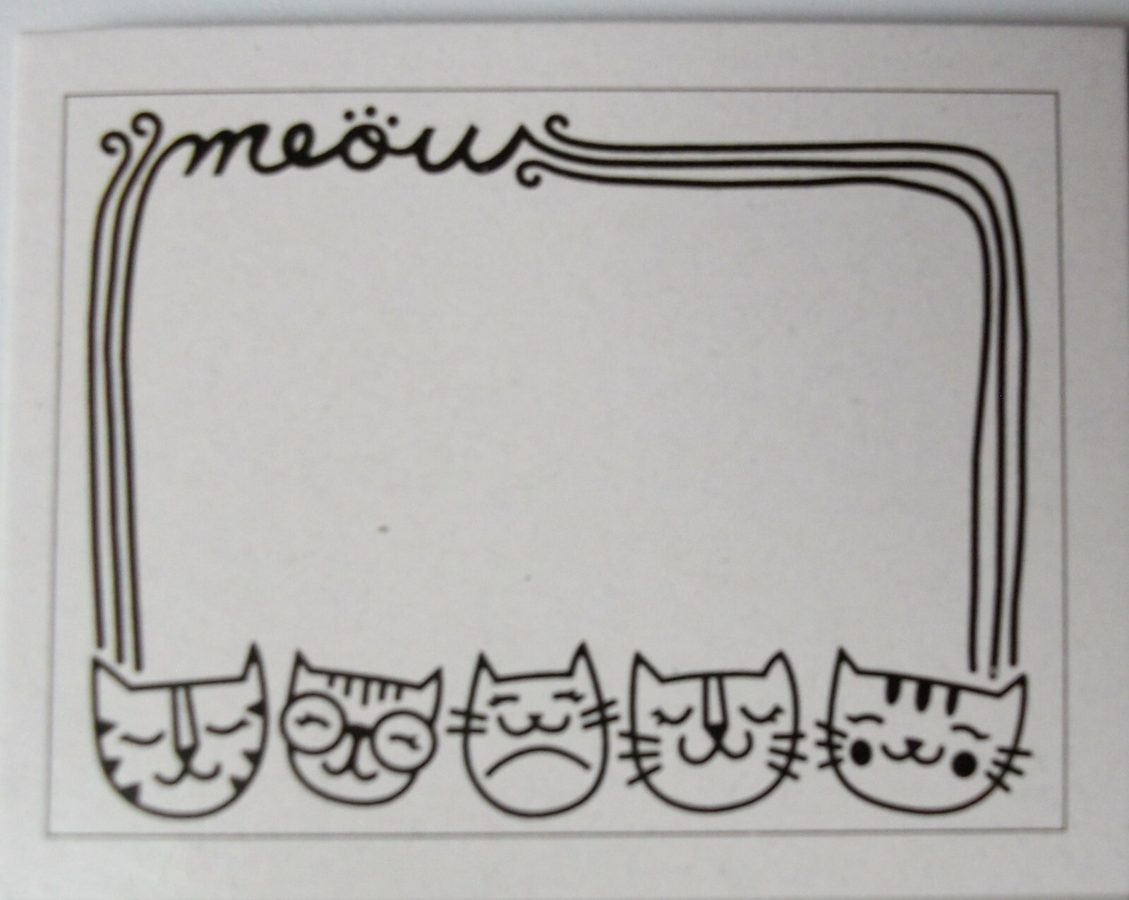 Meow Cat Border Embossing Folder 4 x 5-1/2 Inches Darice NIP | eBay