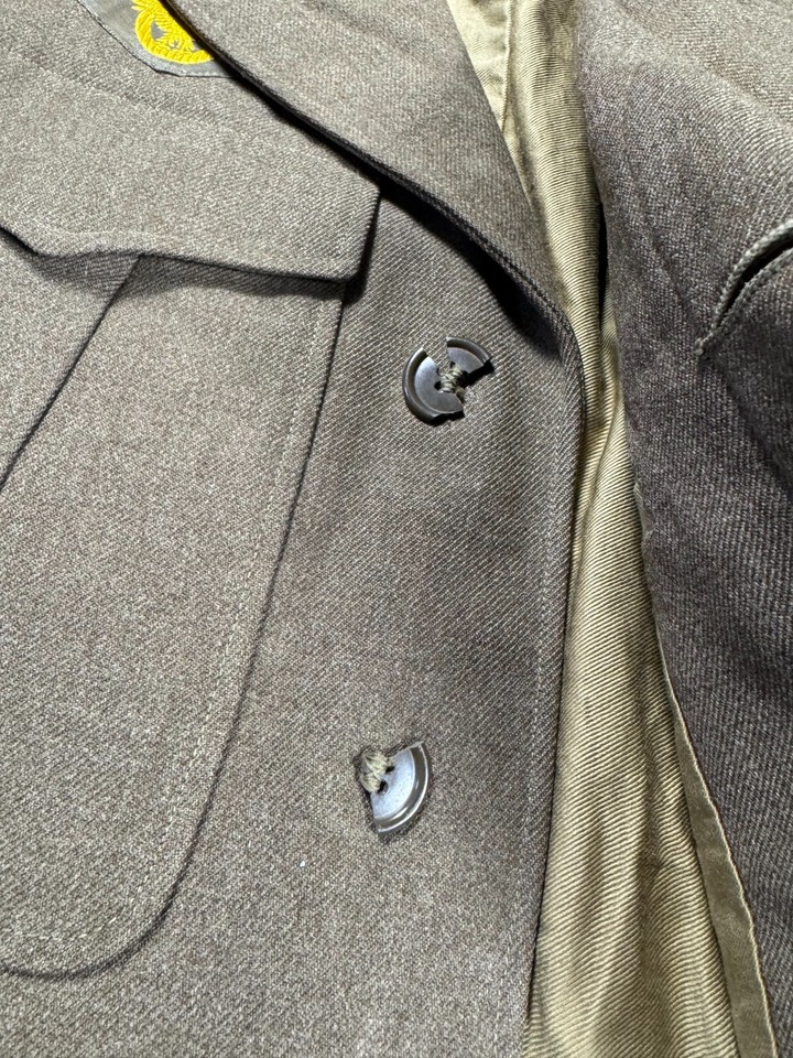 WW2 Dated US Army Air Corps Force Eisenhower Ike Jacket Uniform Size ...