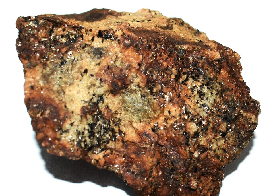 Copper Metal Ore w Black Crystals 1800s Ore Knob Copper Mine North ...